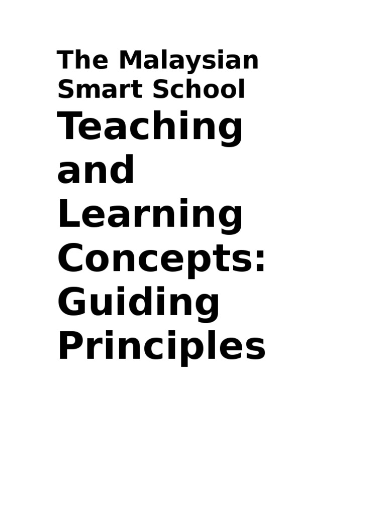 Smart School Teaching-Learning Principles | PDF | Curriculum | Pedagogy
