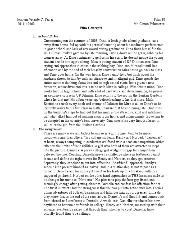 Film 10 Film Concepts | PDF