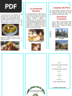 Tríptico Región Costa Ucayali | PDF | Viajes y turismo