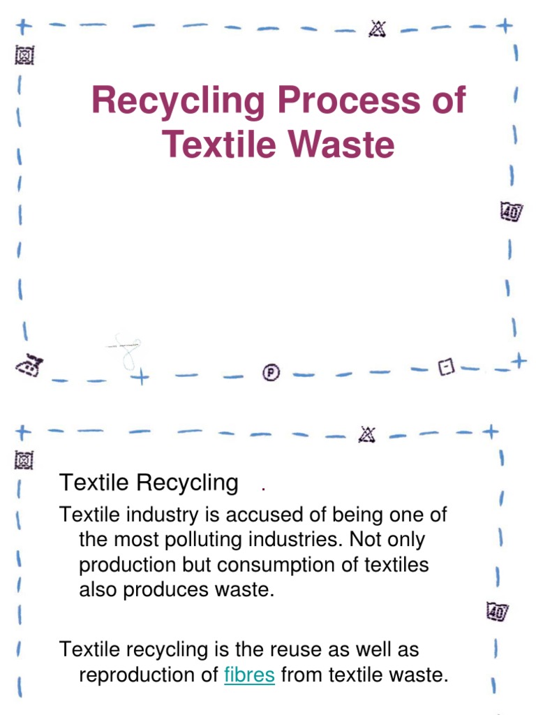 Waste in Textiles | PDF | Recycling | Textiles