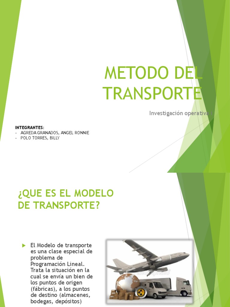 Metodo Del Transporte - Diapositiva | PDF | Oferta (economía ...