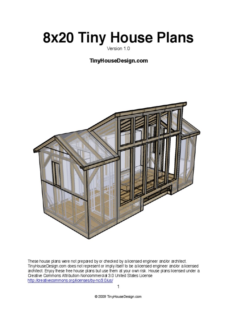 8x20 Tiny Solar House Plans | PDF