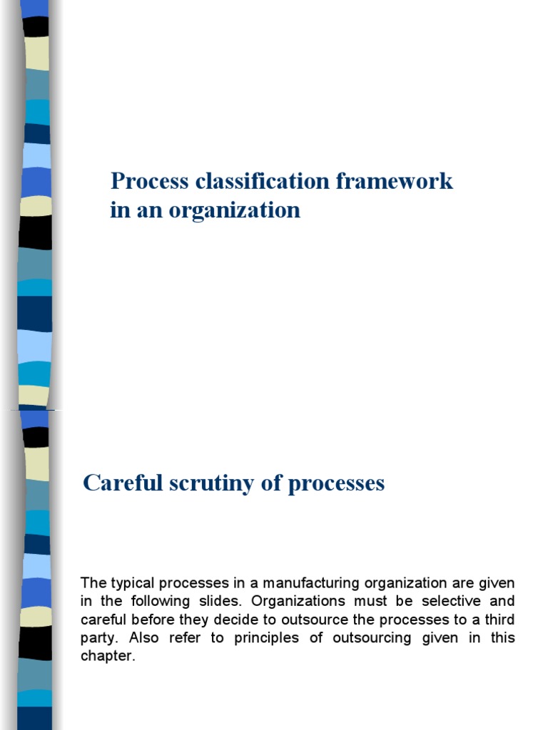 Process Classification Framework | PDF | Strategic Management ...