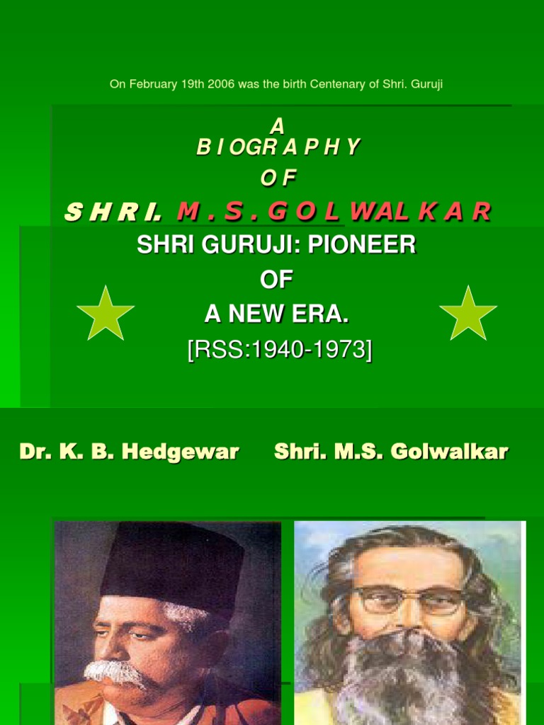 Golwalkar | PDF | Indian Nationalism | Religion And Belief