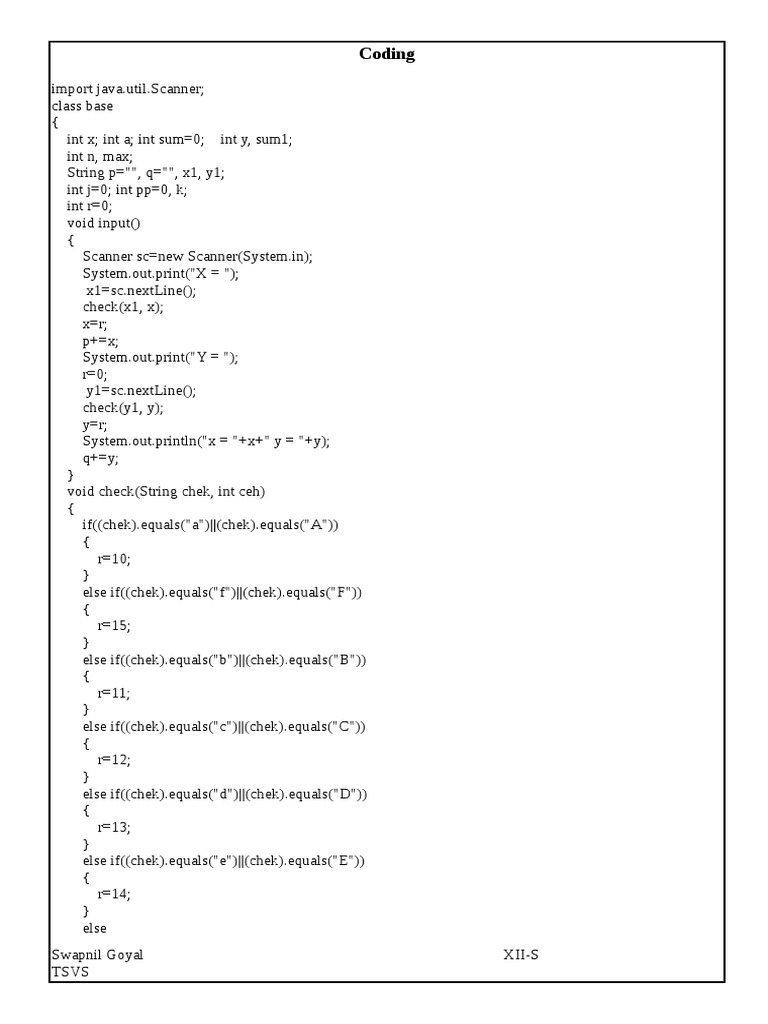 ISC Computer Project/Computer File JAVA | PDF | Array Data Type | Data Type
