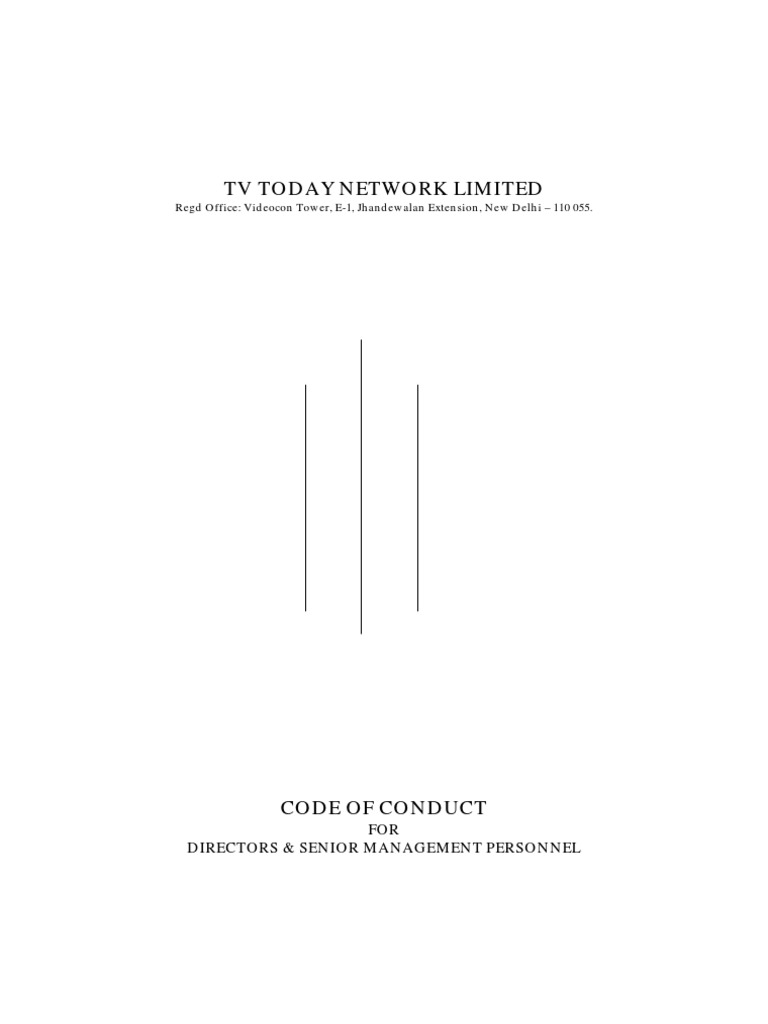 TV Today Network Limited: Regd Office: Videocon Tower, E-1, Jhandewalan ...