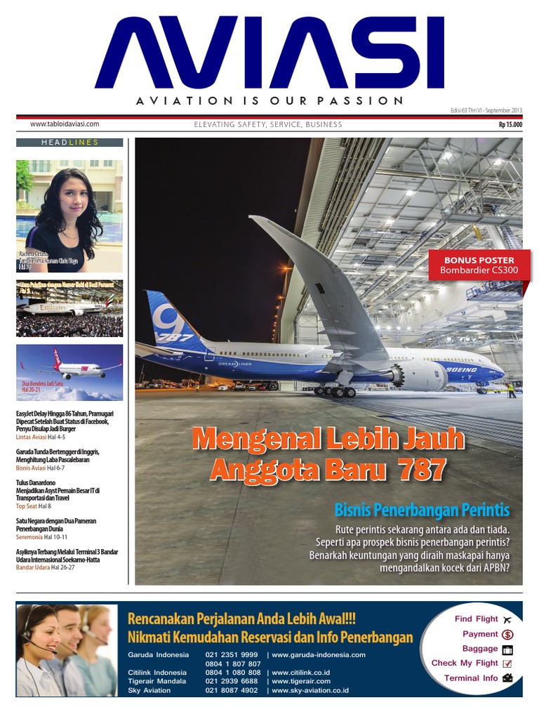 Layout Tabloid Aviasi Edisi September 2013 | PDF