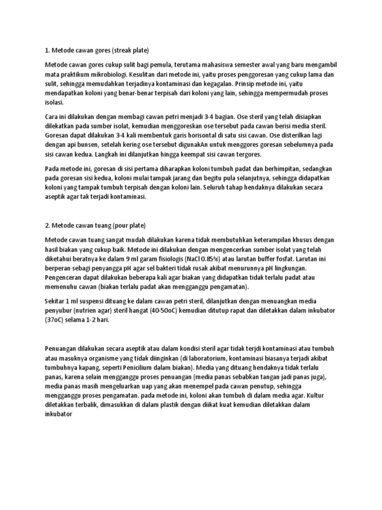 Metode Cawan Tuang Dan Cawa Gores | PDF