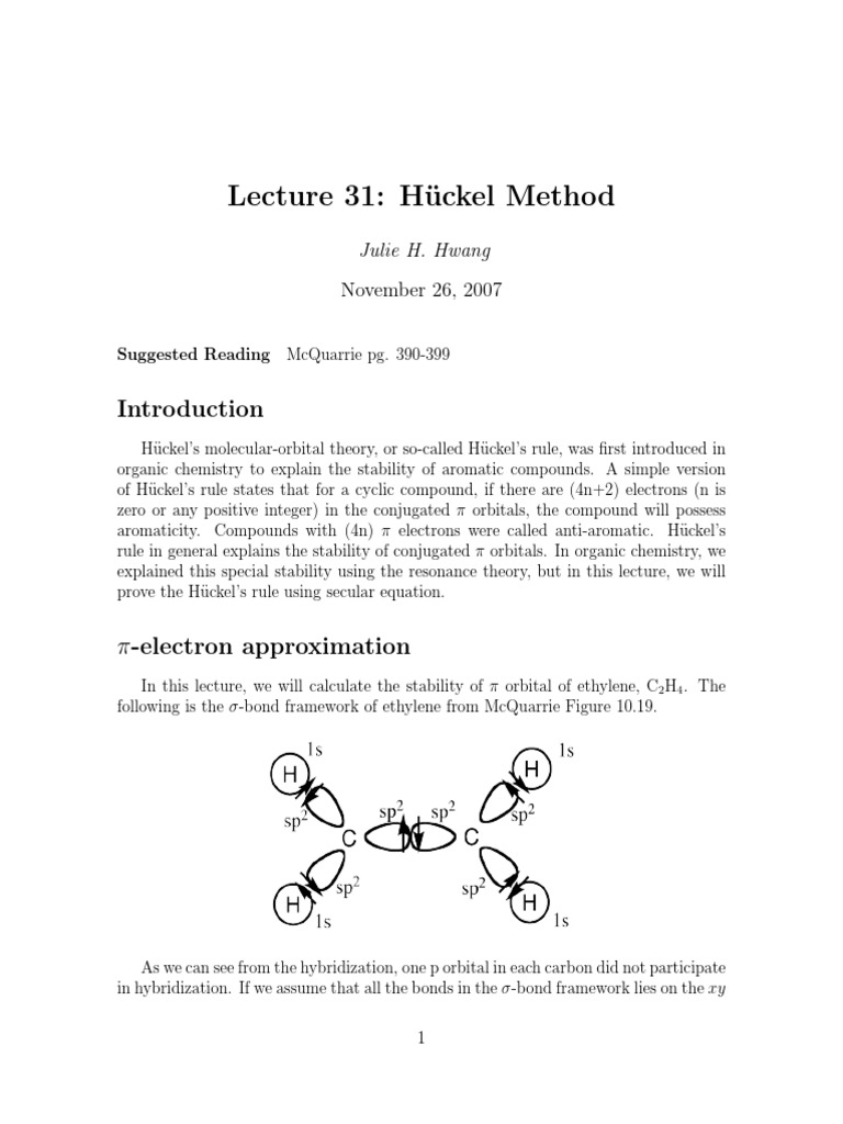 Huckel theory | Aromaticity | Atomic Orbital