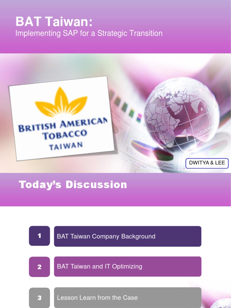 System Information Technology Bat Taiwan | PDF | Enterprise Resource ...