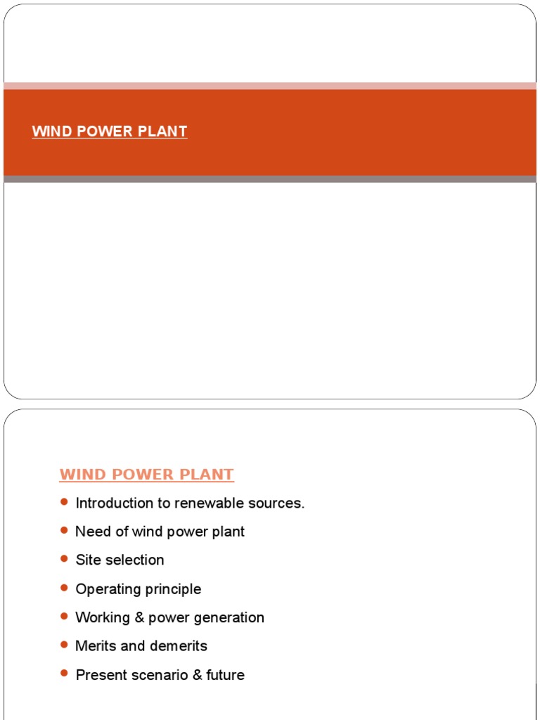 Wind Power Plant | PDF | Wind Power | Wind Turbine