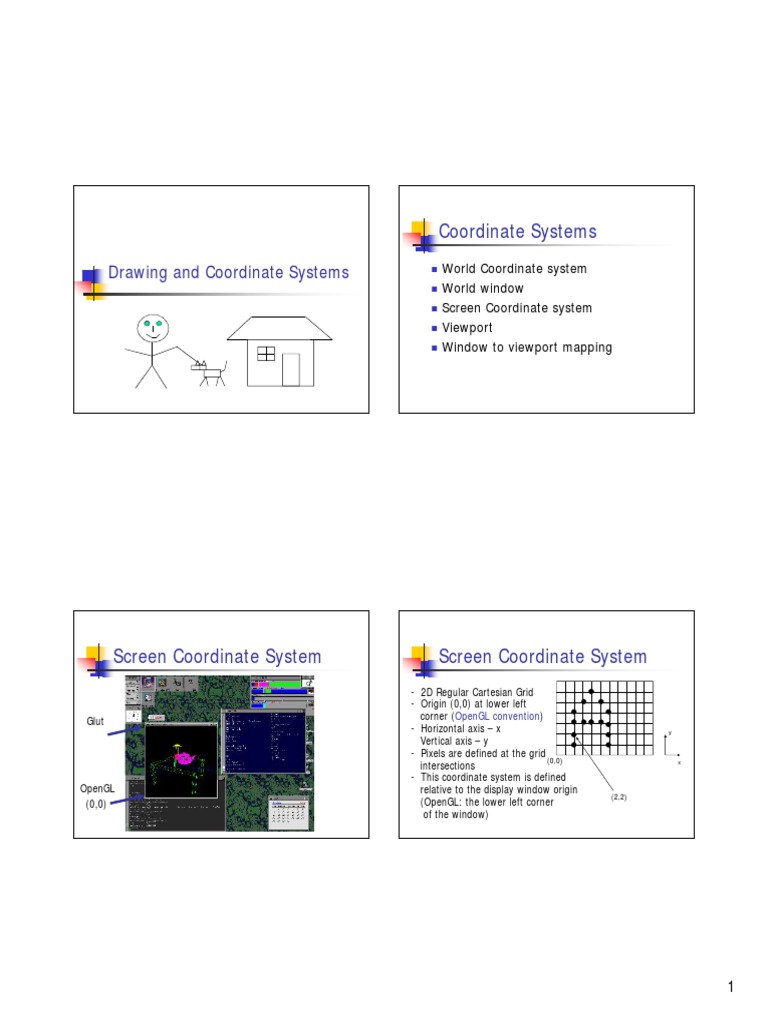 Drawing and Coordinate Systems | PDF | Cartesian Coordinate System ...