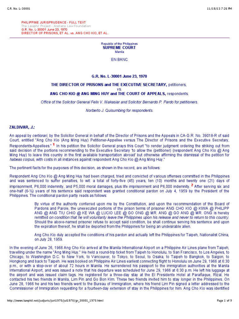 Director Vs Ang Chio Kho | PDF | Judiciaries | Supreme Court Of The ...