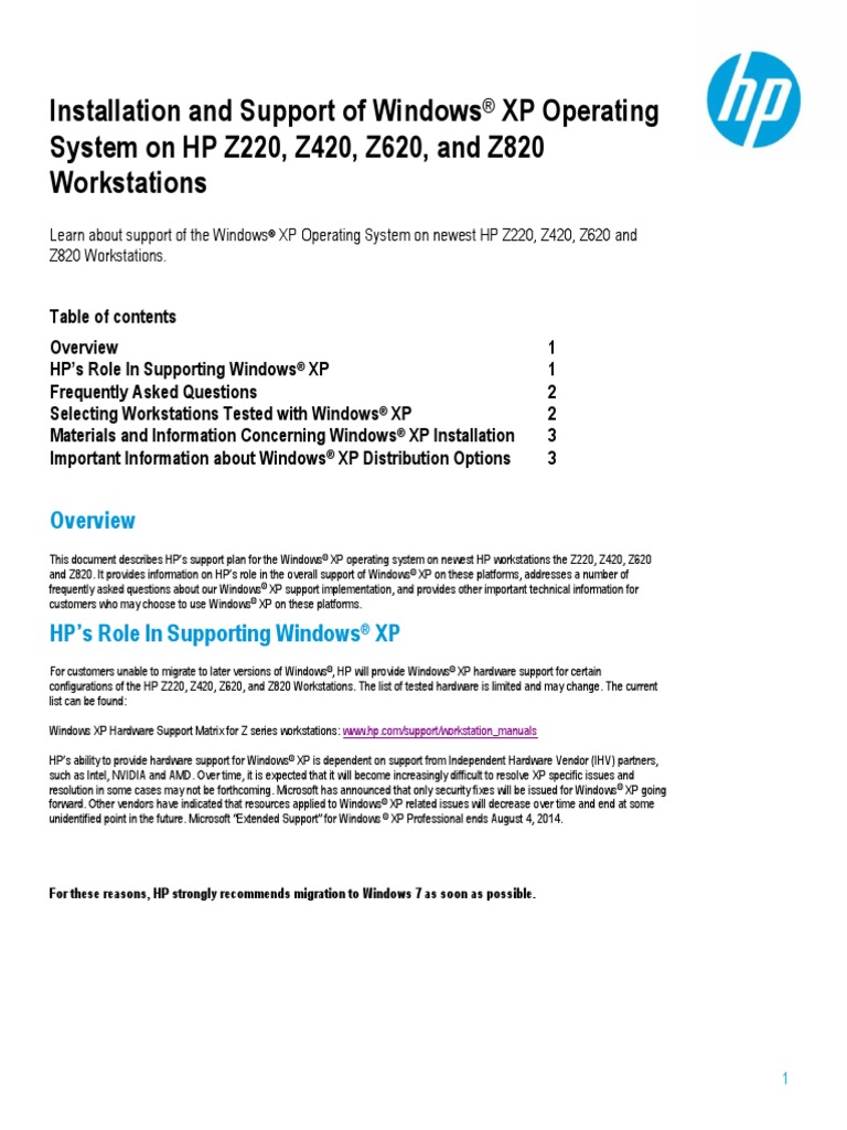 Windows® XP Operating System | PDF | Windows Xp | Windows 7