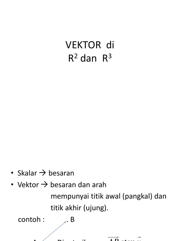 VEKTOR Di R2 Dan R3 | PDF