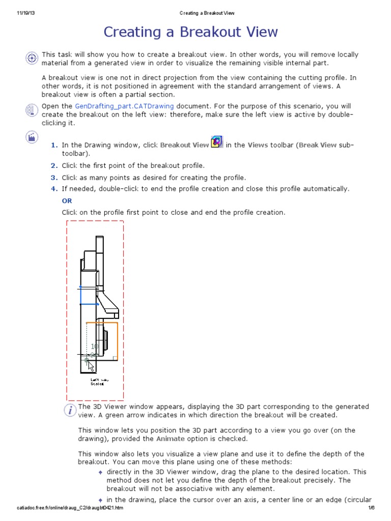Creating a Breakout View | Technical Drawing | Plane (Geometry)
