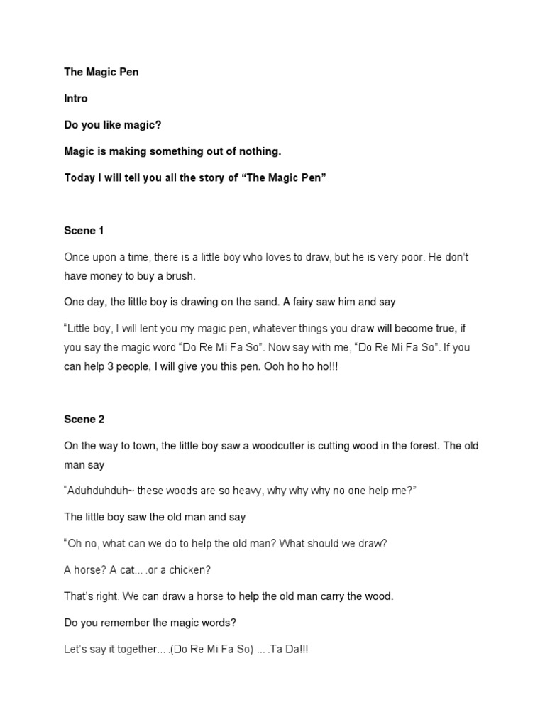 The Magic Pen | PDF | Leisure