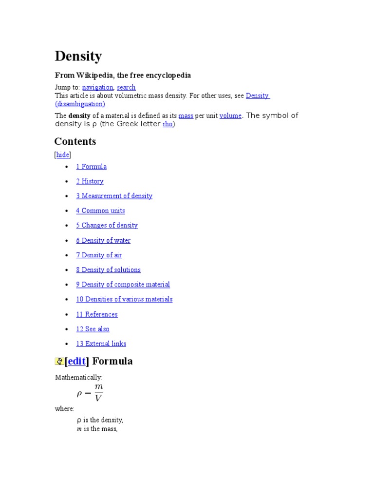 Understanding Density Basics | PDF | Litre | Density