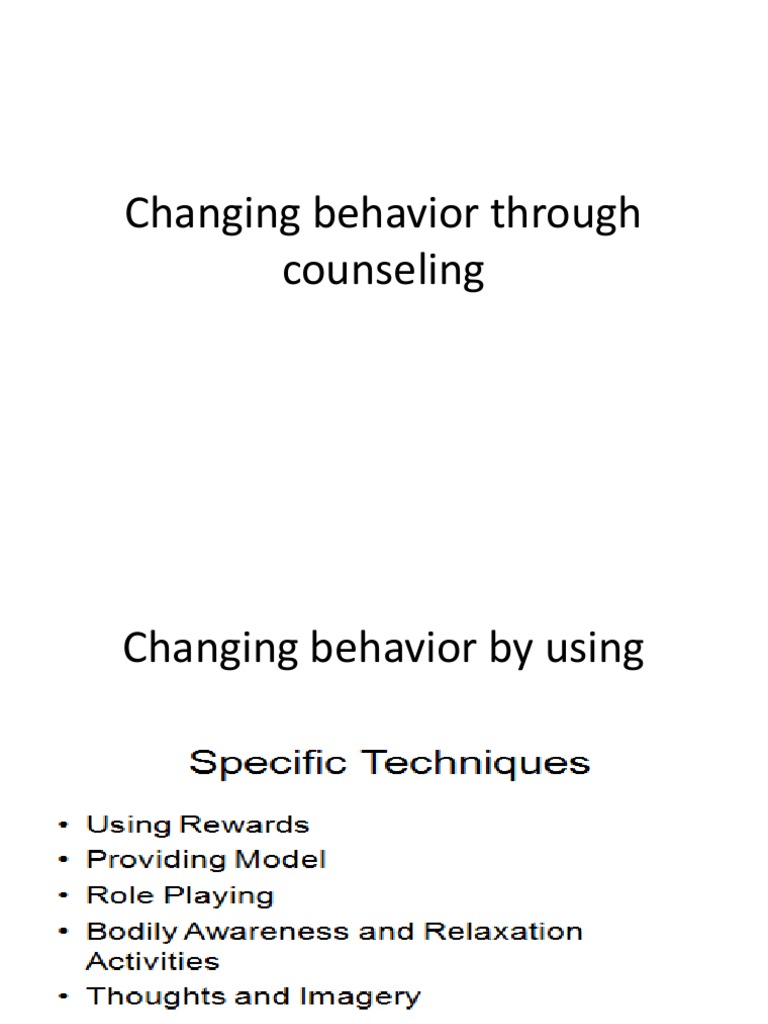 4th Module-Counselling Strategies and Interventions | PDF ...