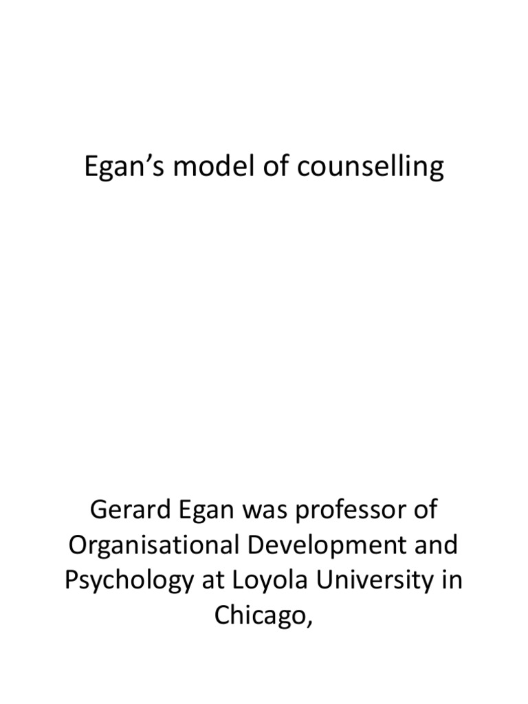 Egan's 3-Stage Counselling Model | PDF | Brainstorming | Motivation