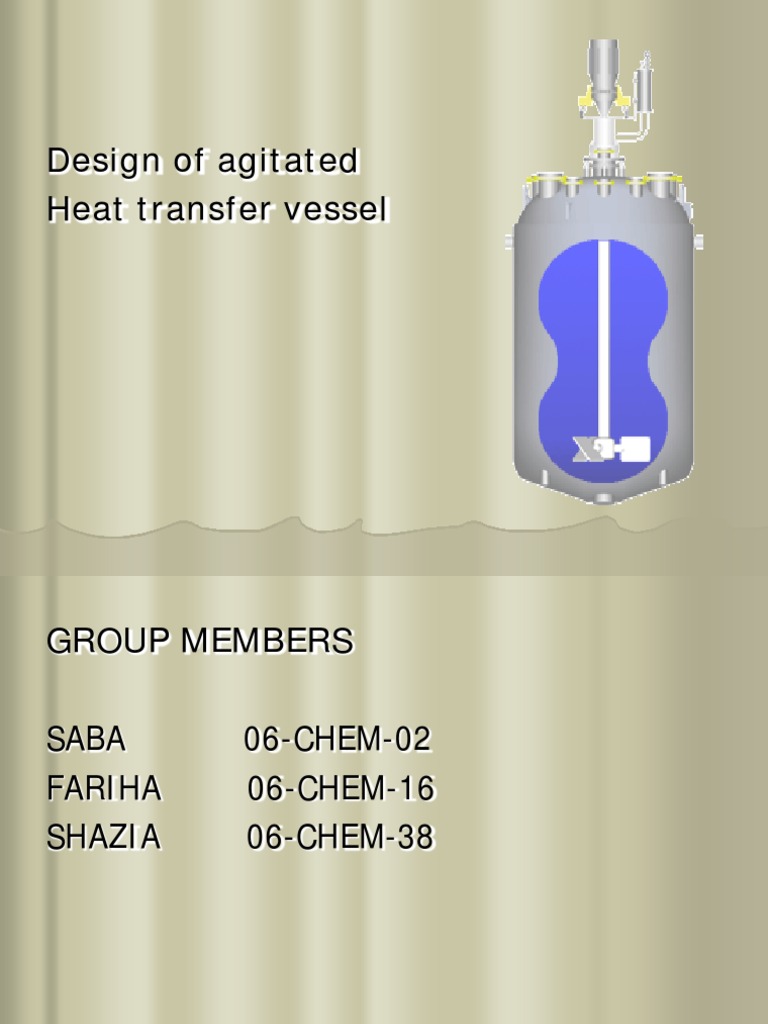 Agitating Vessel | PDF | Heat Transfer | Heat