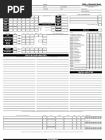 v20 Character Sheet | Role Playing Games | Leisure