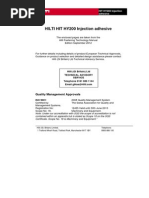 Icc Esr 4143 (Hilt Hy 270) | PDF | Screw | Masonry