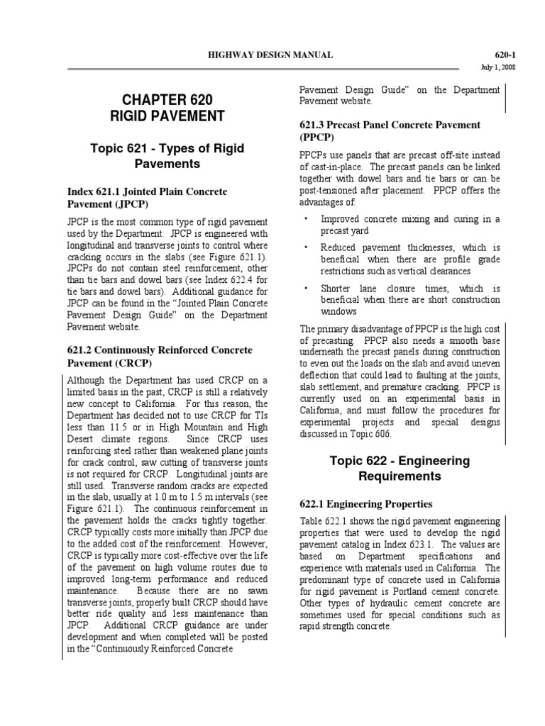 Rigid Pavement Manual | PDF | Road Surface | Concrete