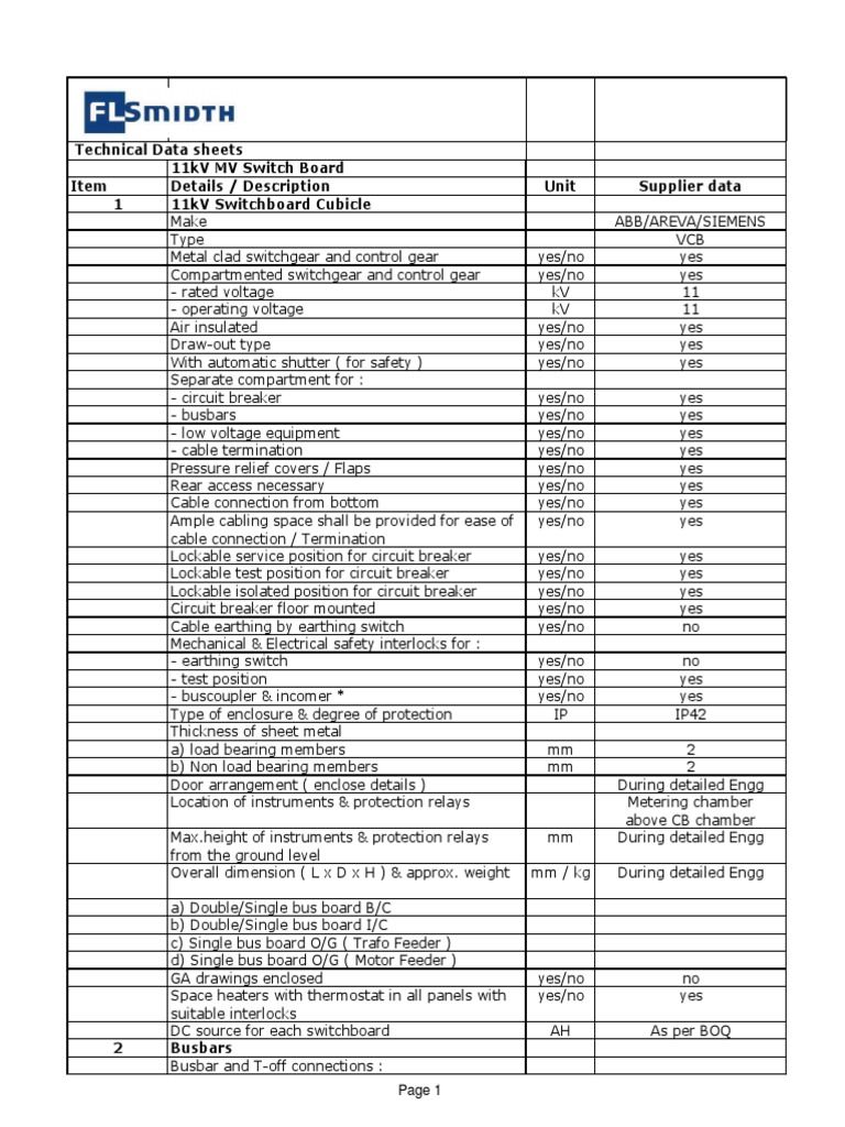11 KV MV Board. | PDF | Electrical Substation | Switch