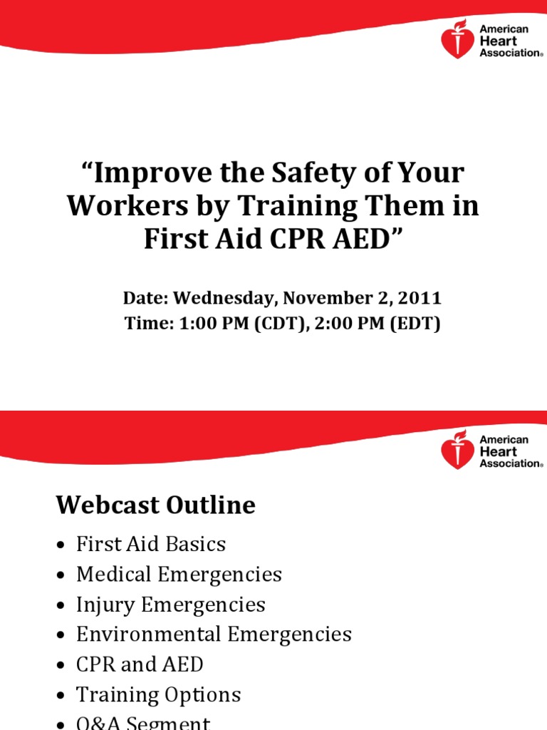 American Heart Association PPT - AIHA Webinar - Final | PDF ...