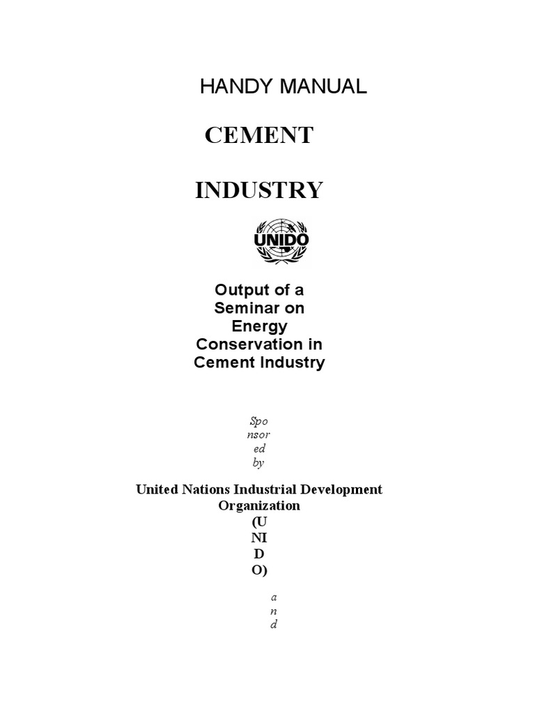 Cement Industry: Handy Manual | PDF | Mill (Grinding) | Cement