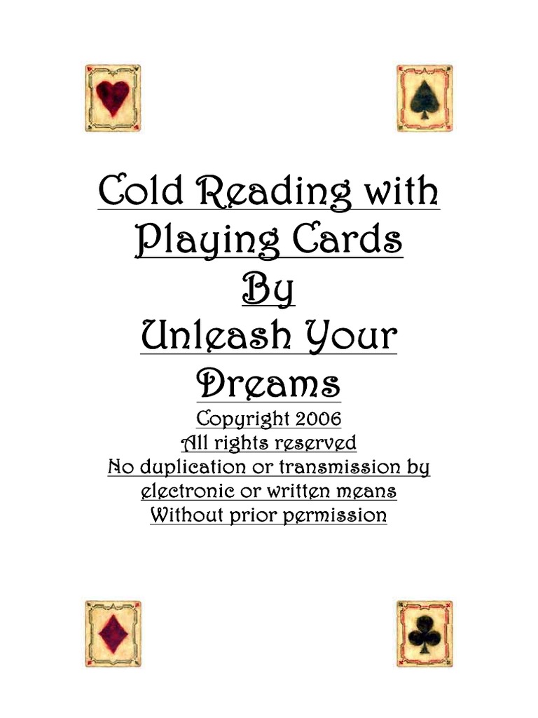 Cold Reading Card System Final Signed | PDF