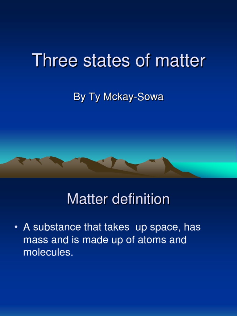 Understanding the Three States of Matter | PDF | Philosophy