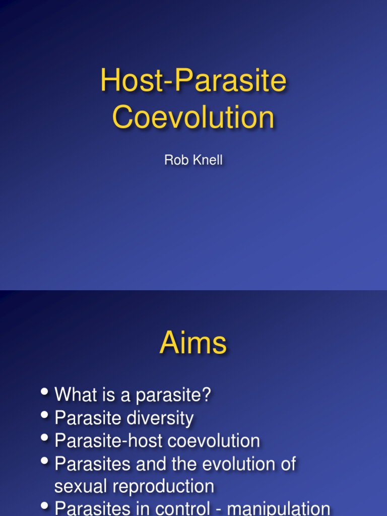 Host Parasite Coevolution | PDF | Parasitism | Evolution