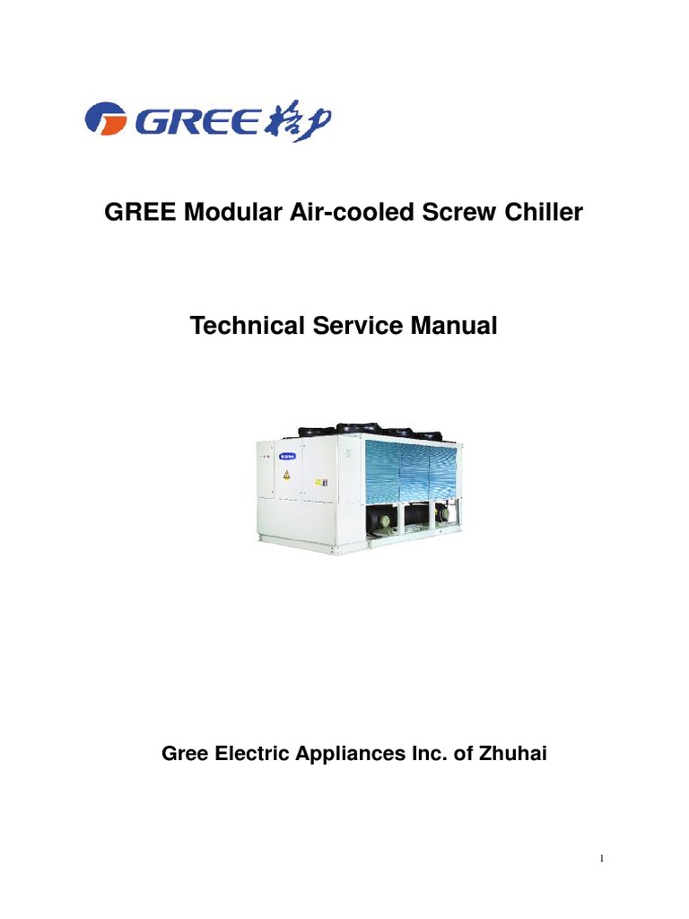 Technical Manual - Modular SCREW Chiller | PDF | Heat Pump | Air ...