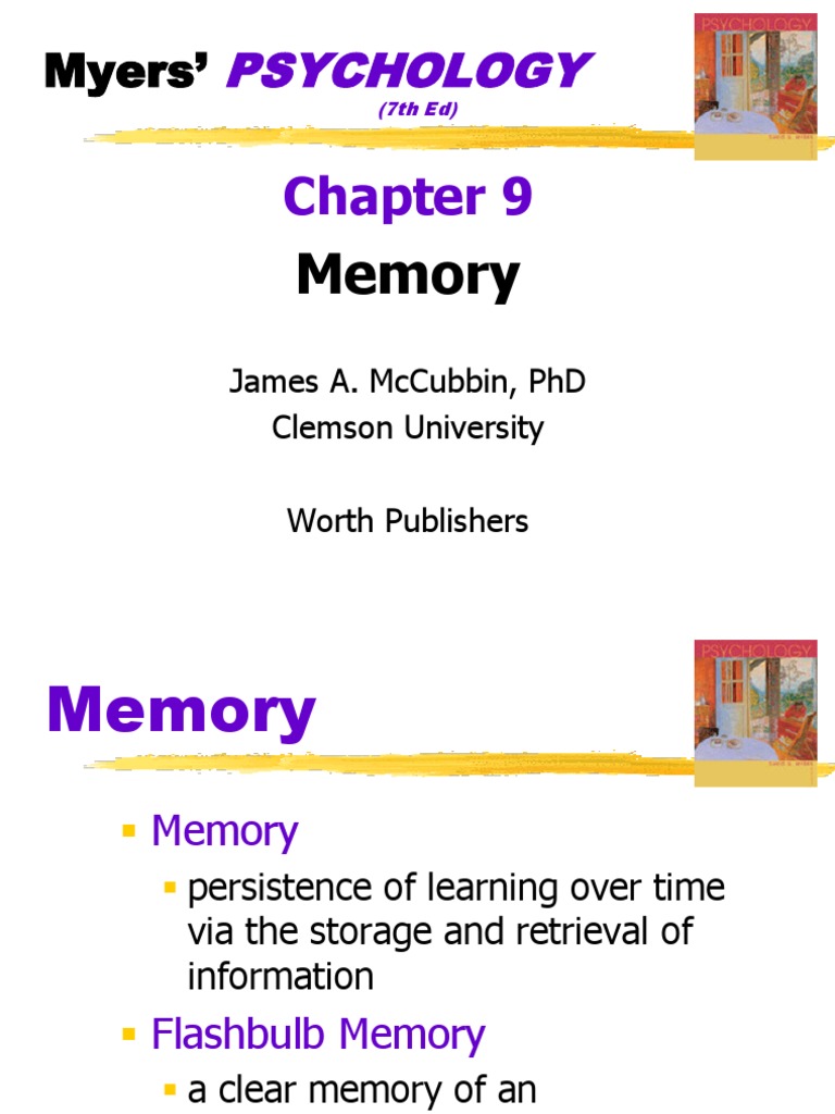 Chapter 9 Memory | PDF | Recall (Memory) | Memory