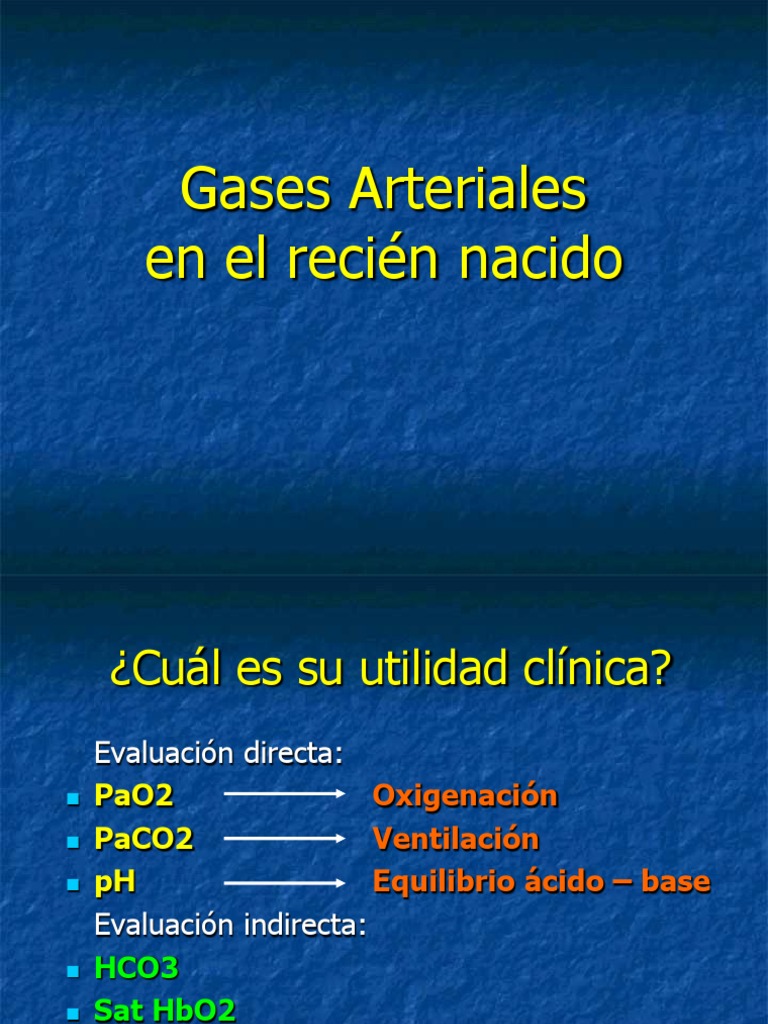 Analisis de Gases Arteriales | PDF | Metabolismo | Endocrino