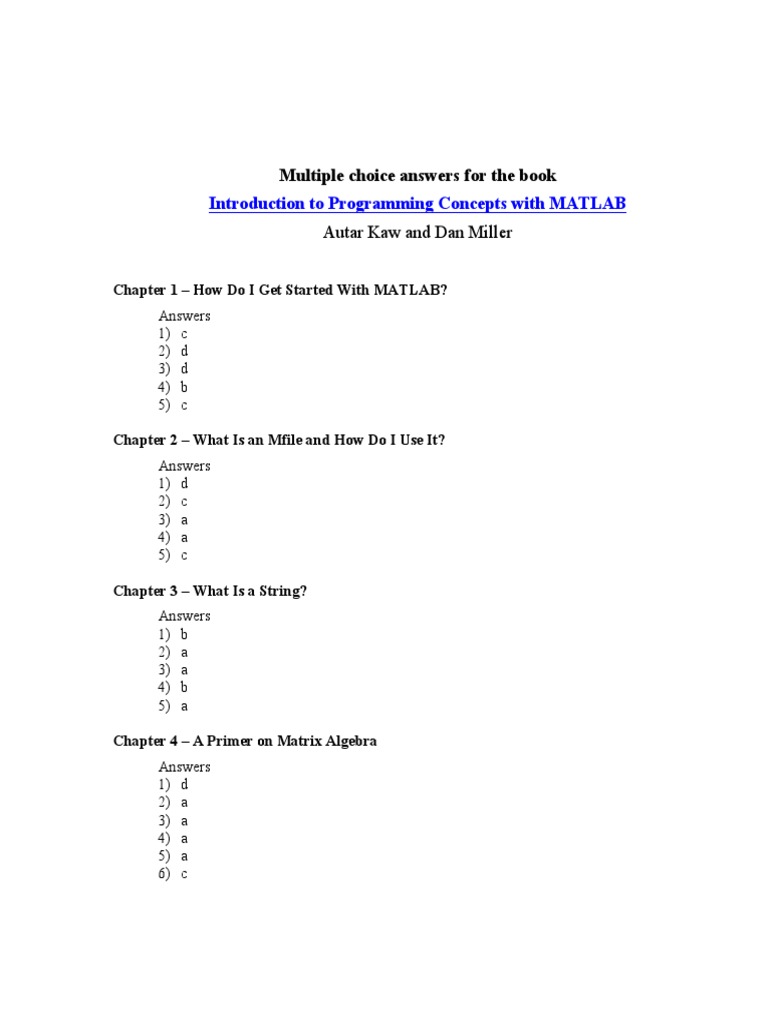 Matlab | PDF | C (Programming Language) | Matlab