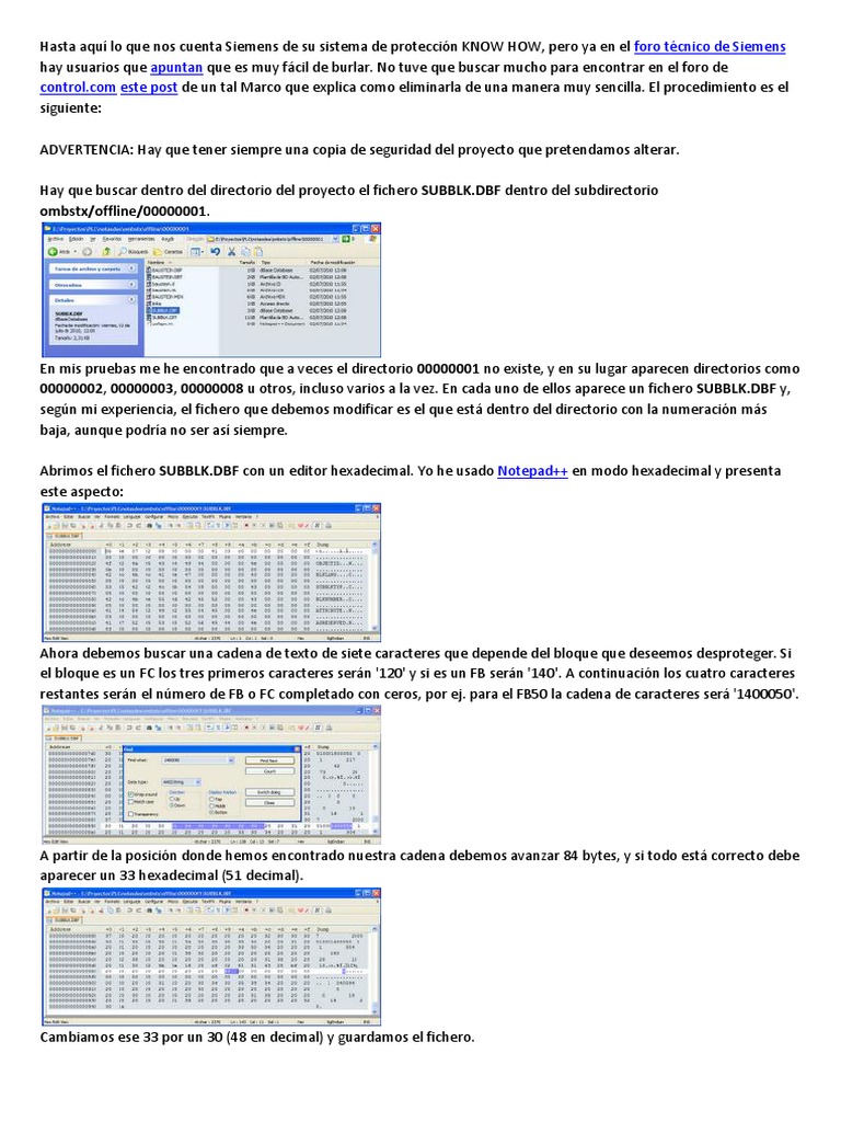 Desproteger Bloques de Programa | PDF | Archivo de computadora | Áreas de informática