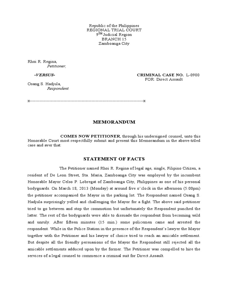 Memorandum | PDF | Public Law | Prosecution