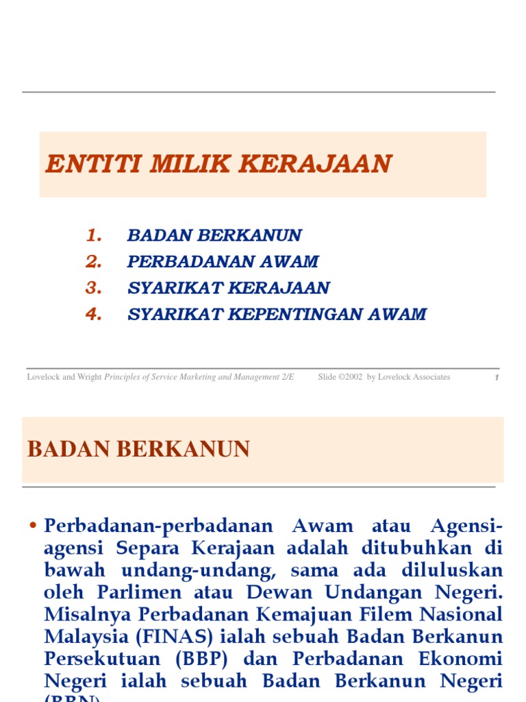 Entiti Kerajaan | PDF