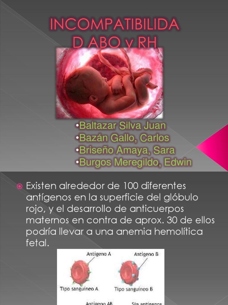 Incompatibilidad Rh | Especialidades Medicas | Medicina CLINICA