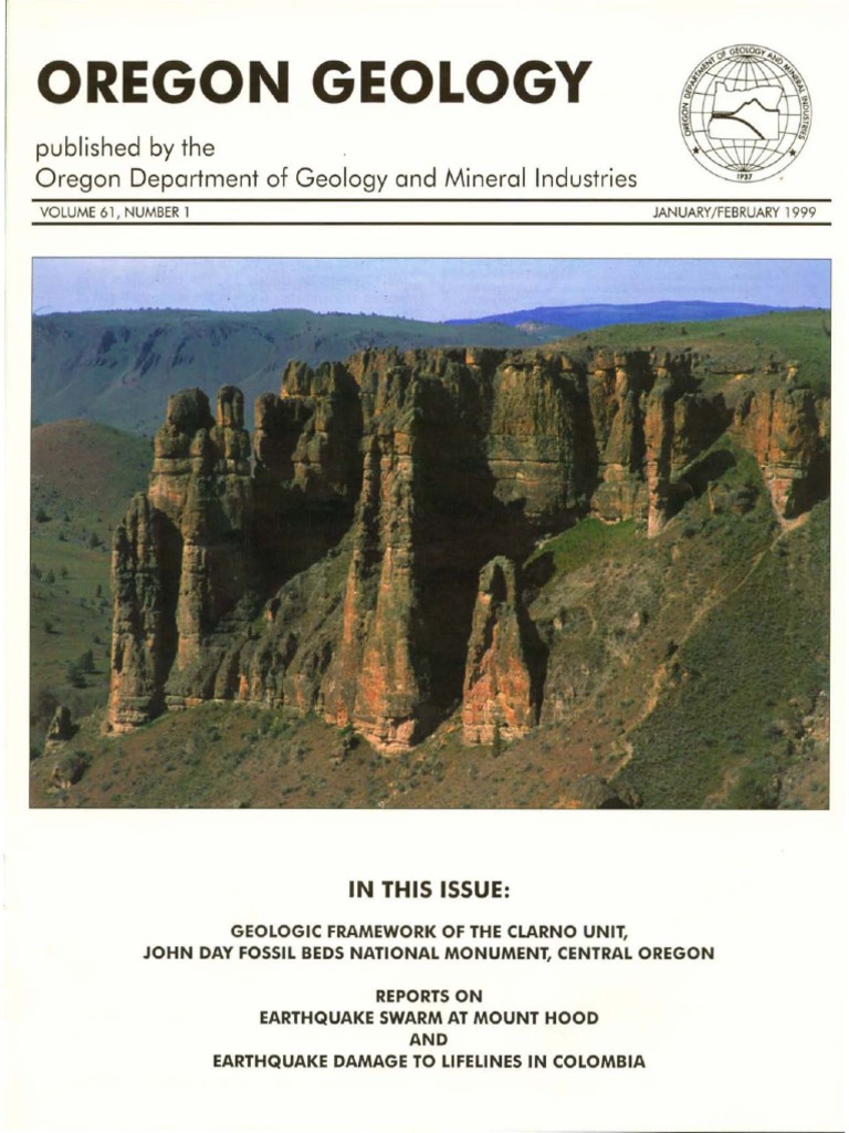 Oregon Geology Vol 61 | PDF | Basalt | Geology