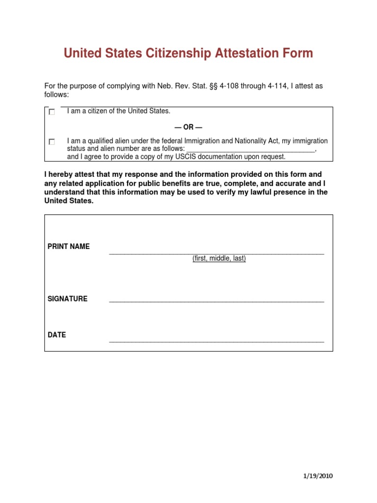 Attestation Form | PDF | Politics | Law