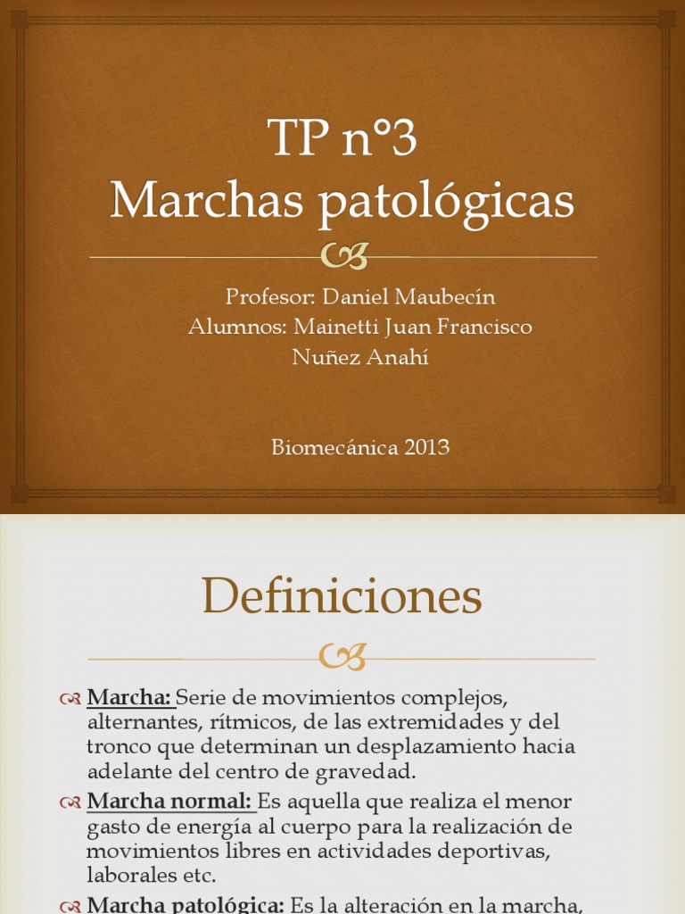 Marchas Patológicas | PDF | Pie | Rodilla