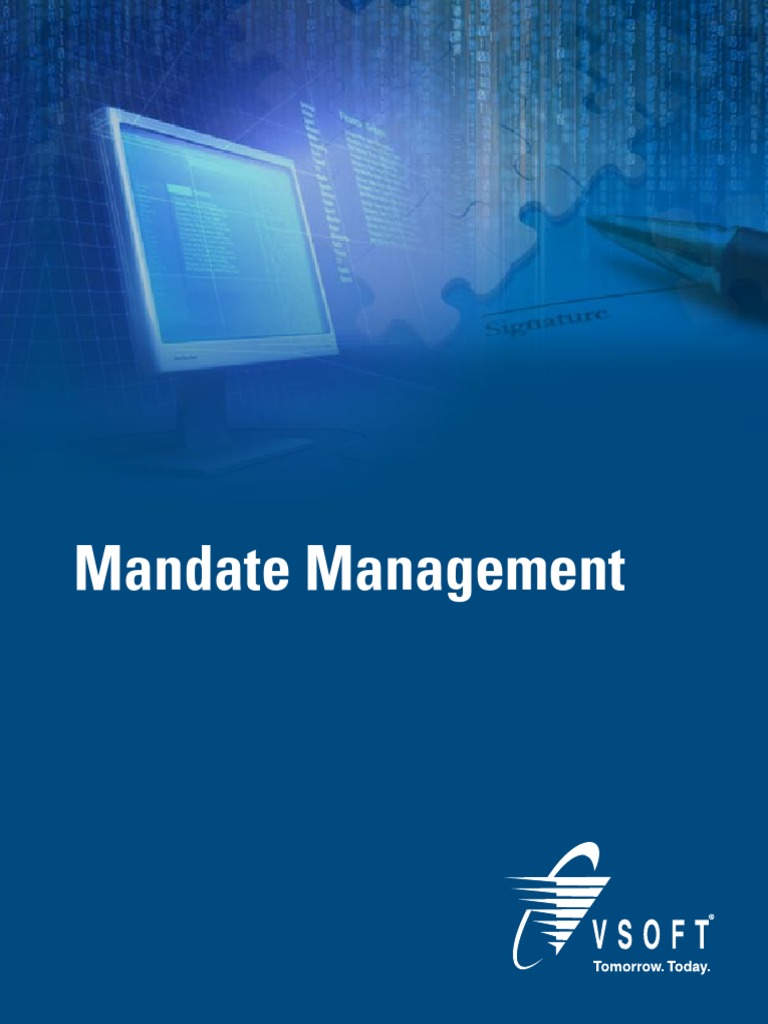VSoft Mandate Management System | PDF | Component Based Software Engineering | Software As A Service