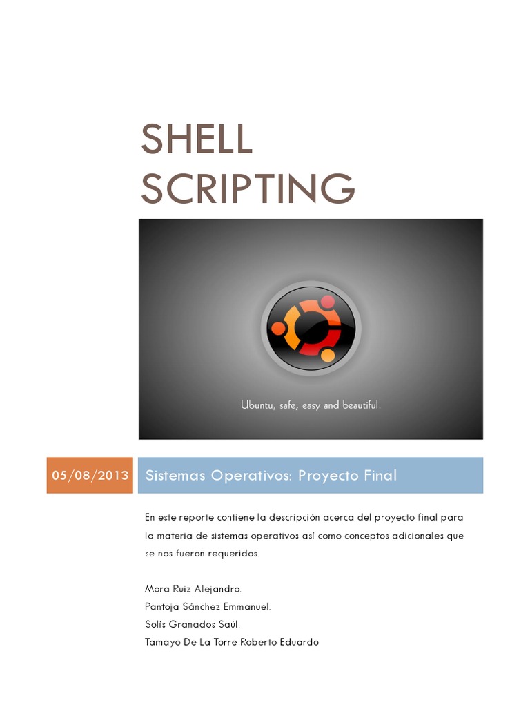 Shell Scripting | PDF | Interfaz de línea de comando | Contraseña