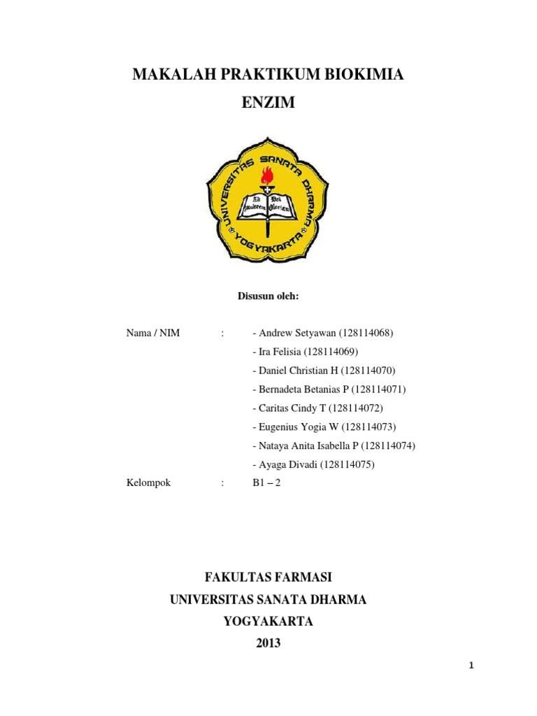 Makalah Praktikum Enzim | PDF