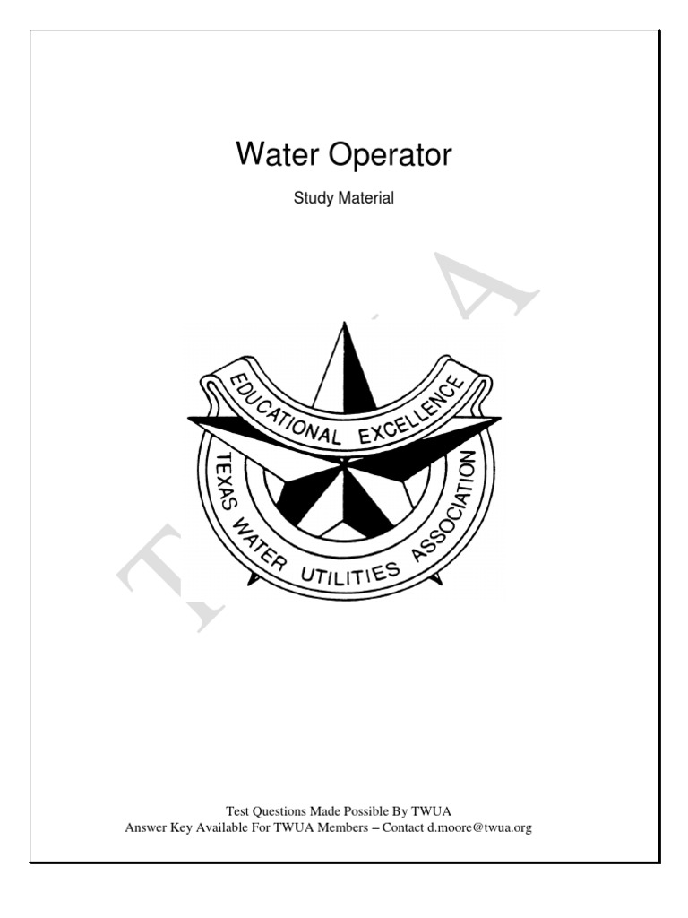 Water Study Guide | PDF | Water Purification | Water Supply Network