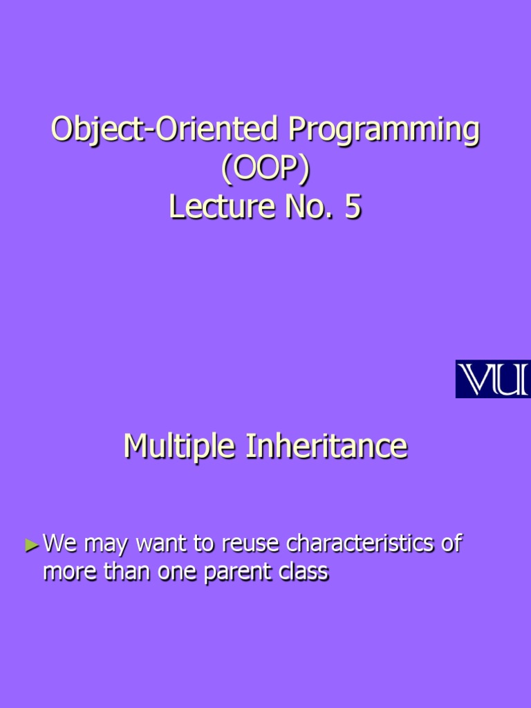 Object Oriented Programming Oop Cs304 Power Point Slides Lecture 05 Download Free Pdf 